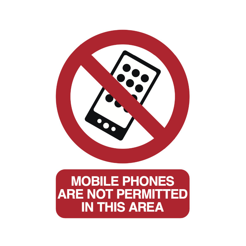 Mobile Phones Not Permitted Sign - APG Leisure