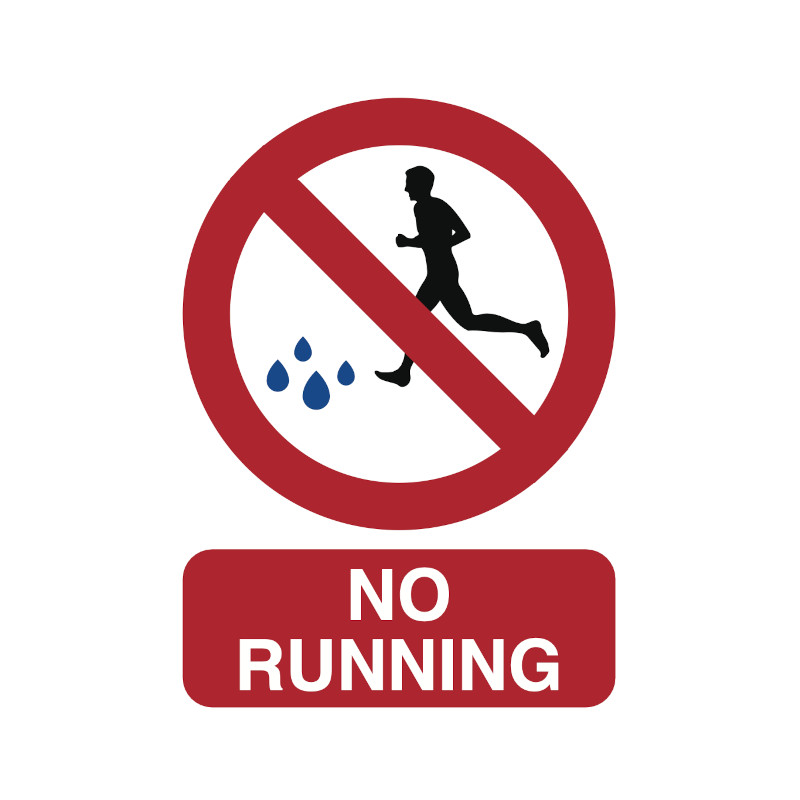 No Running Sign - APG Leisure