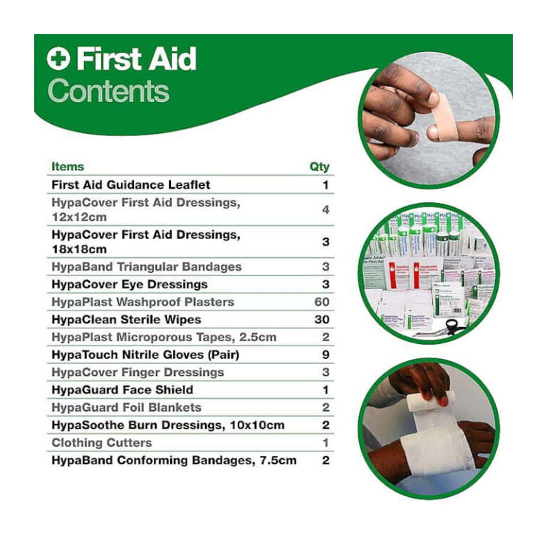 British Standard First Aid Kit - Medium - APG Leisure